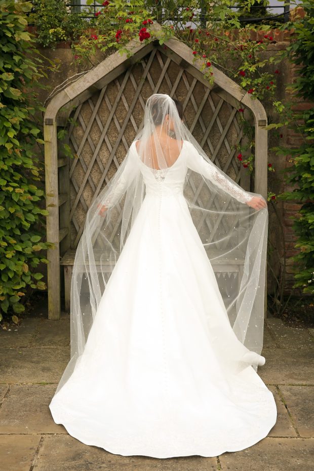 VARISSA C652A -Statement Pearl Cascade Veil — Adore Bridal and Occasion ...